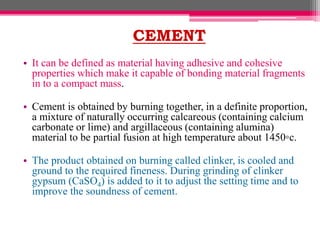 Cement | PPTX