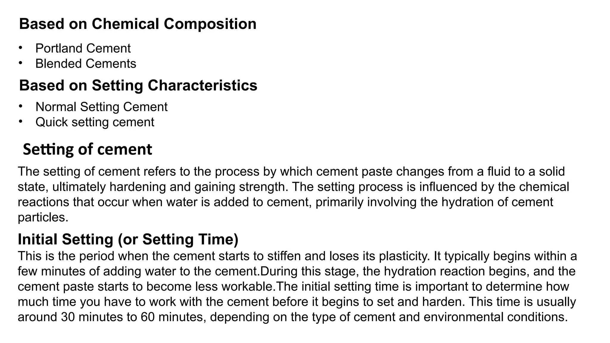 Presentation on curing and hardening mechanism of cement | PPTX