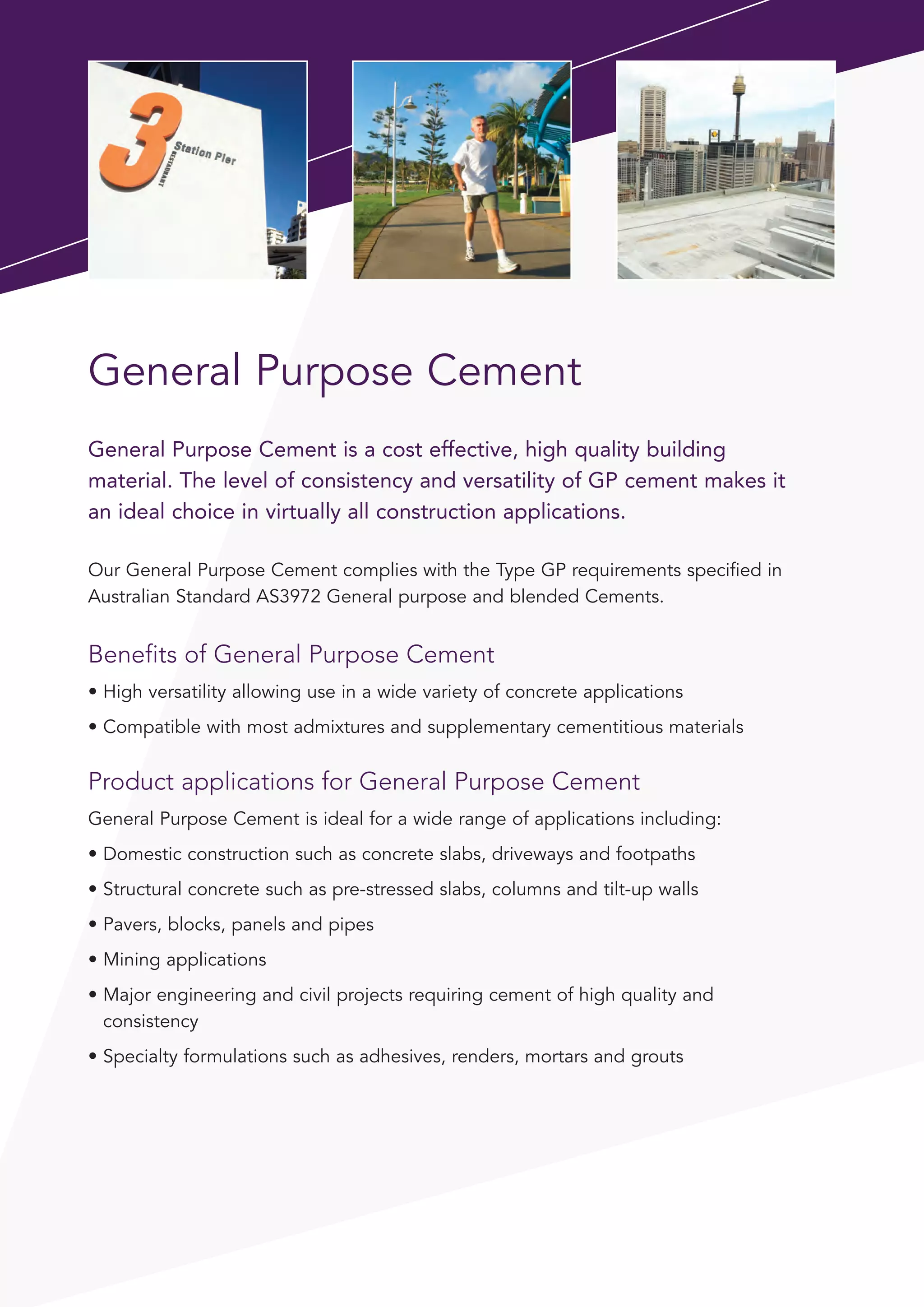 Cement Australia - General Purpose Cement Data Sheet | PDF