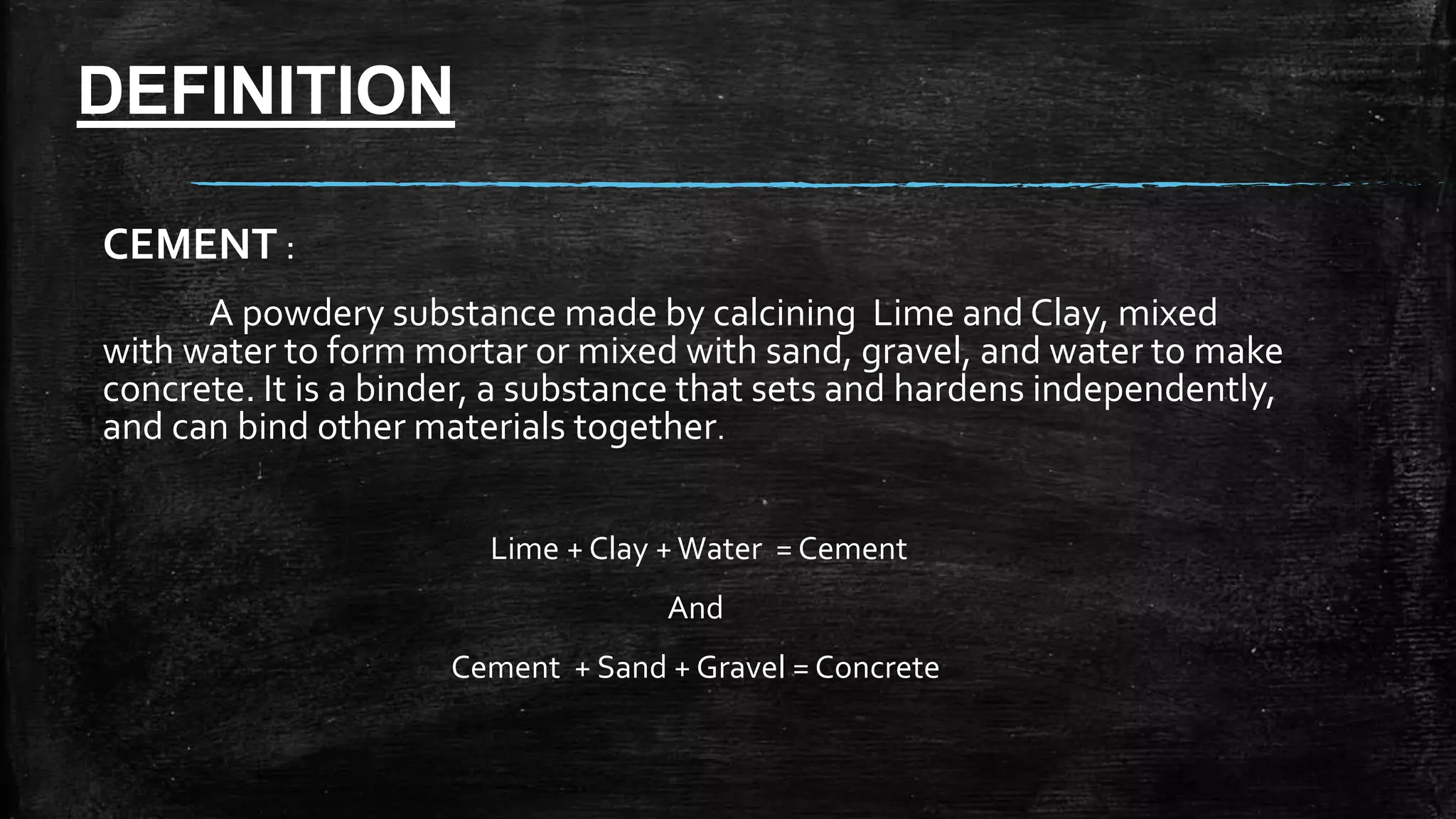 Introduction to Cement | PPTX