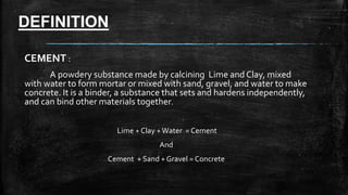 Introduction to Cement | PPTX
