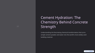 Cement-Hydration Chemistry-Behind-Concrete Strength.pptx