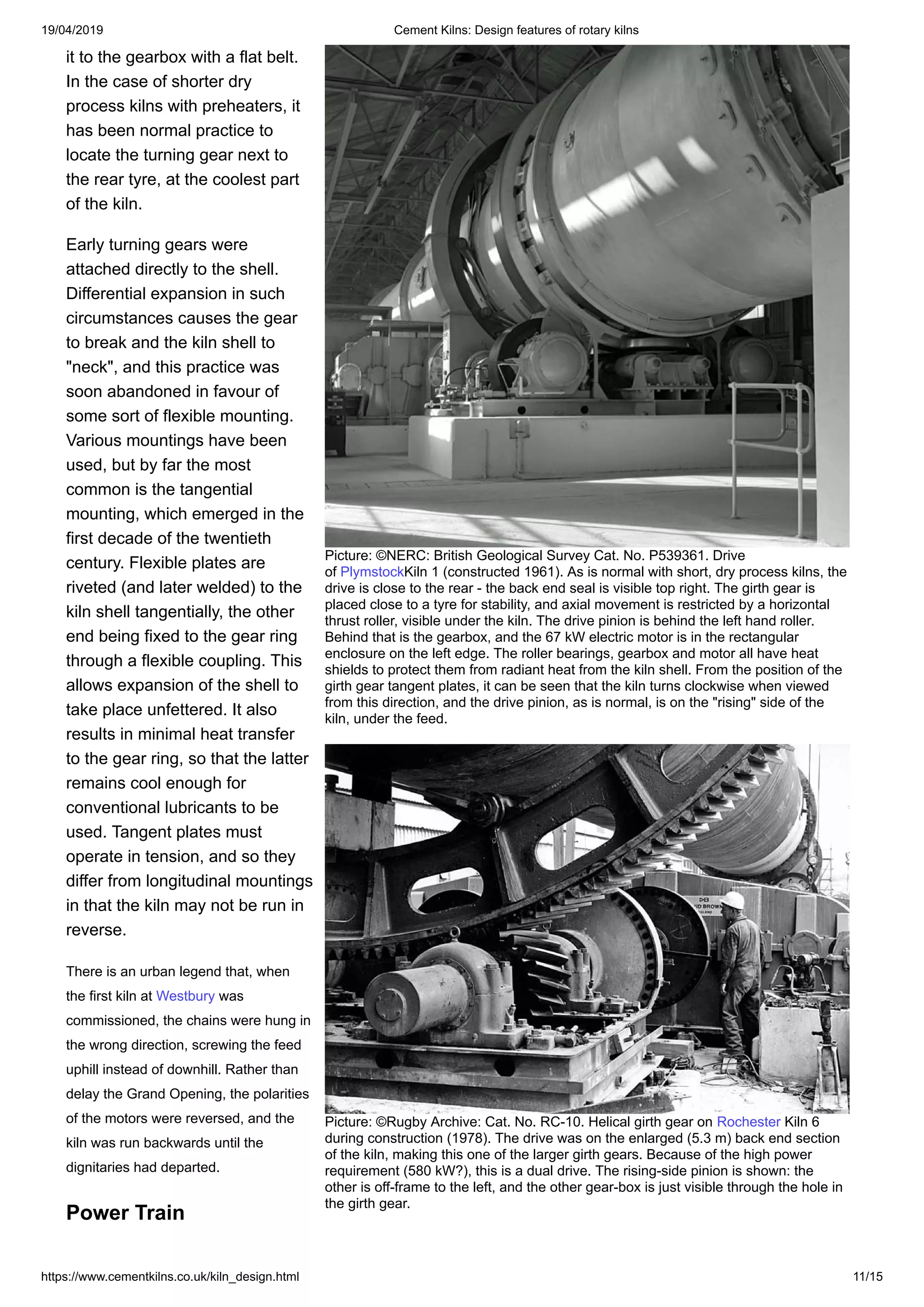 Cement kilns-design-features-of-rotary-kilns | PDF