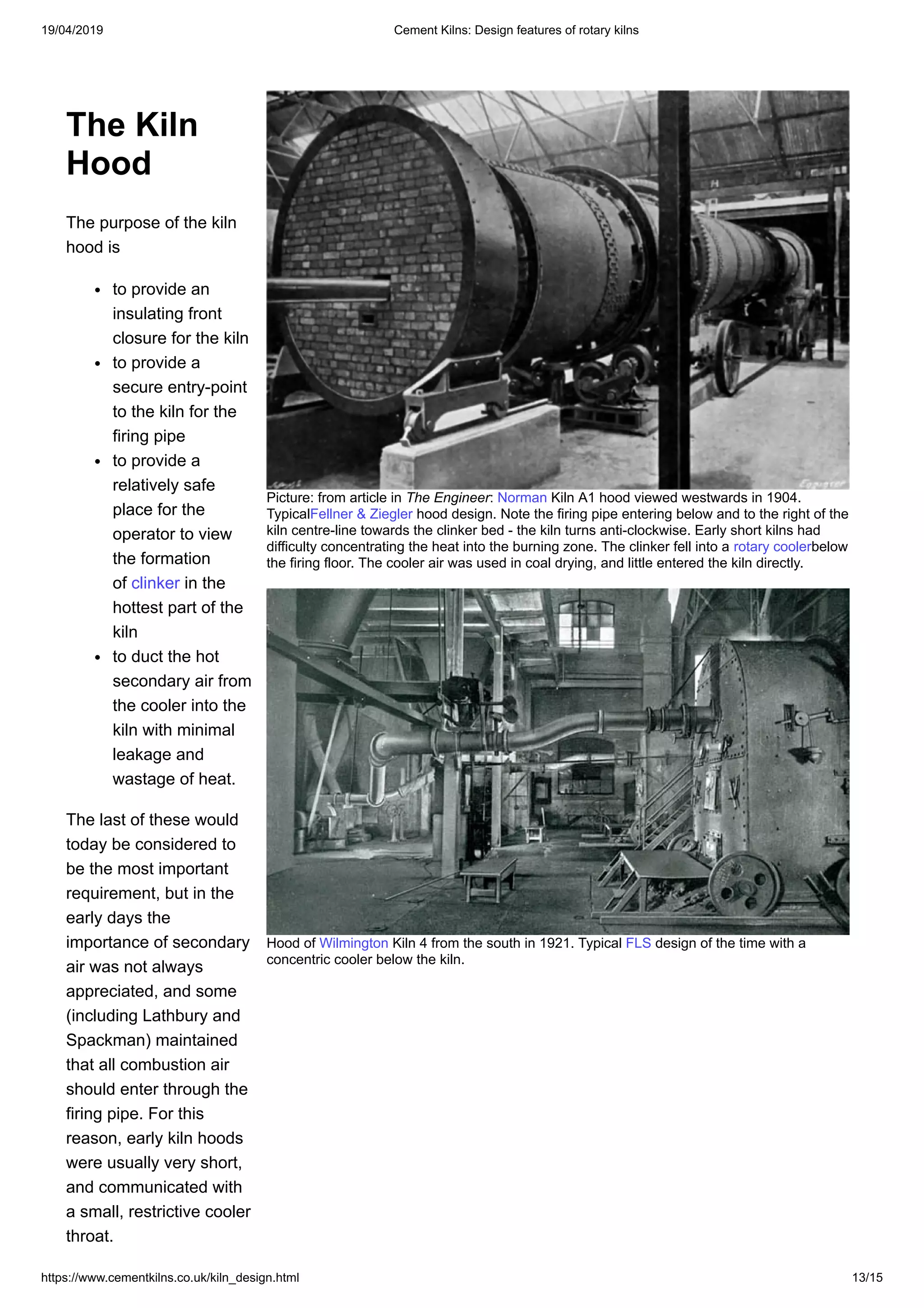 Cement kilns-design-features-of-rotary-kilns | PDF