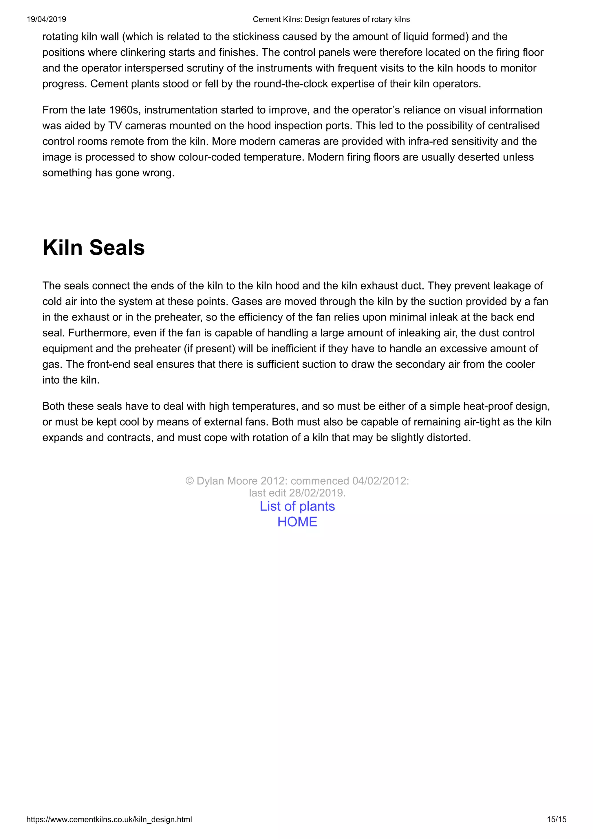 Cement kilns-design-features-of-rotary-kilns | PDF