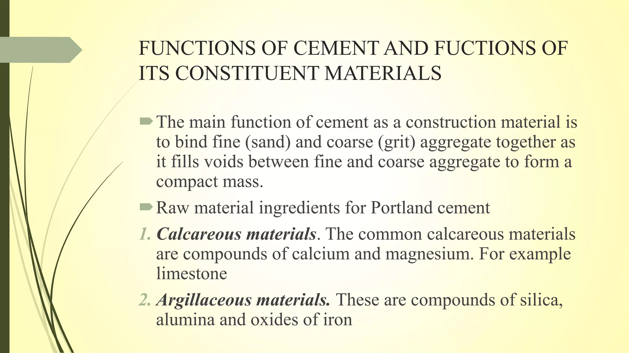 Cement- presentation | PPTX