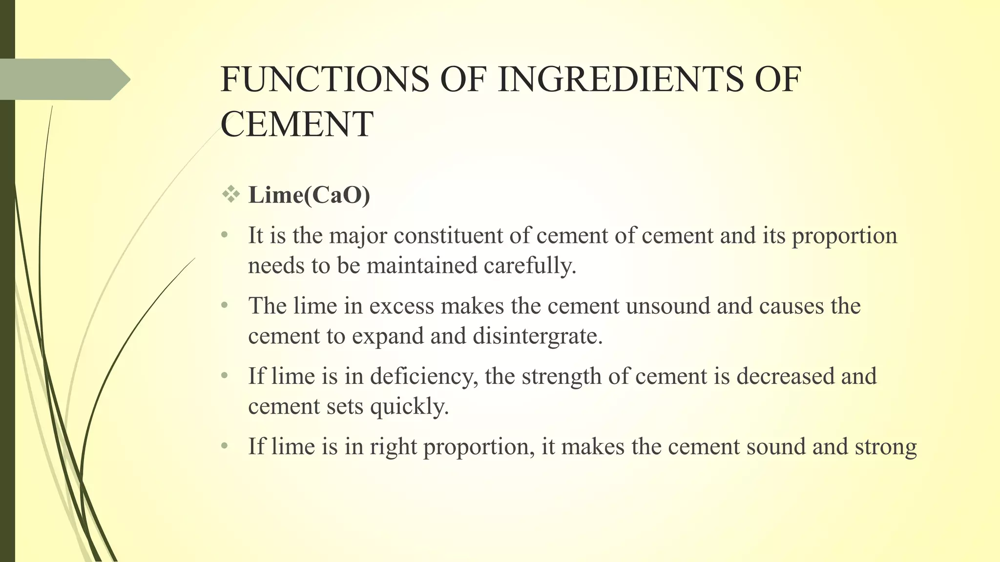 Cement- presentation | PPTX