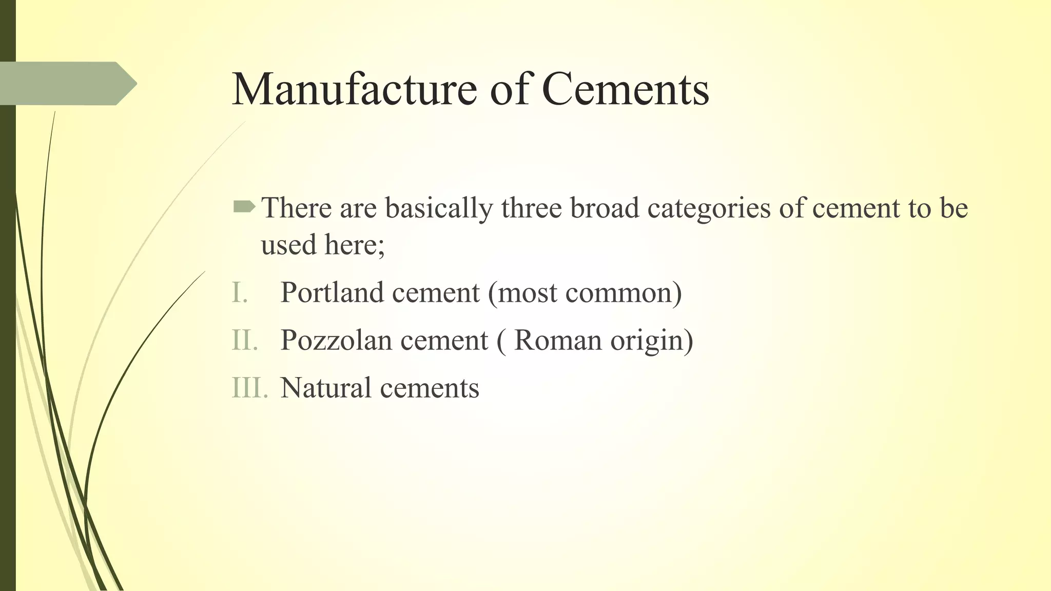 Cement- presentation | PPTX