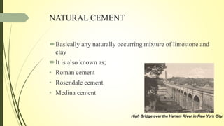 Cement- presentation | PPTX | Chemistry | Science
