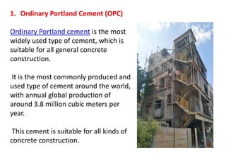 cement - uses, types and manufacturing process.pptx