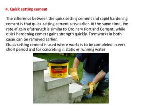 cement - uses, types and manufacturing process.pptx
