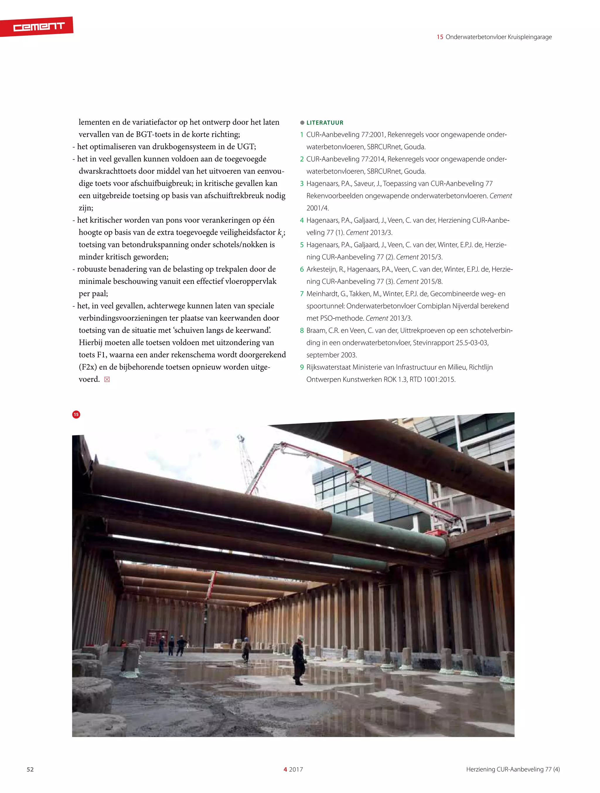 Cement 2017/4: Herziening CUR- Aanbeveling 77 - Rekenvoorbeelden | PDF