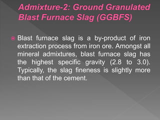 GGBS Cement addmixtures | PPTX