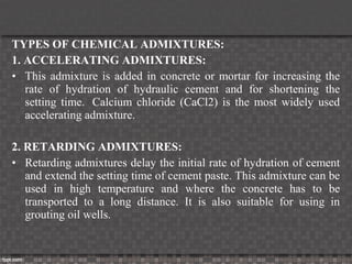 Cement and admixtures | PPT