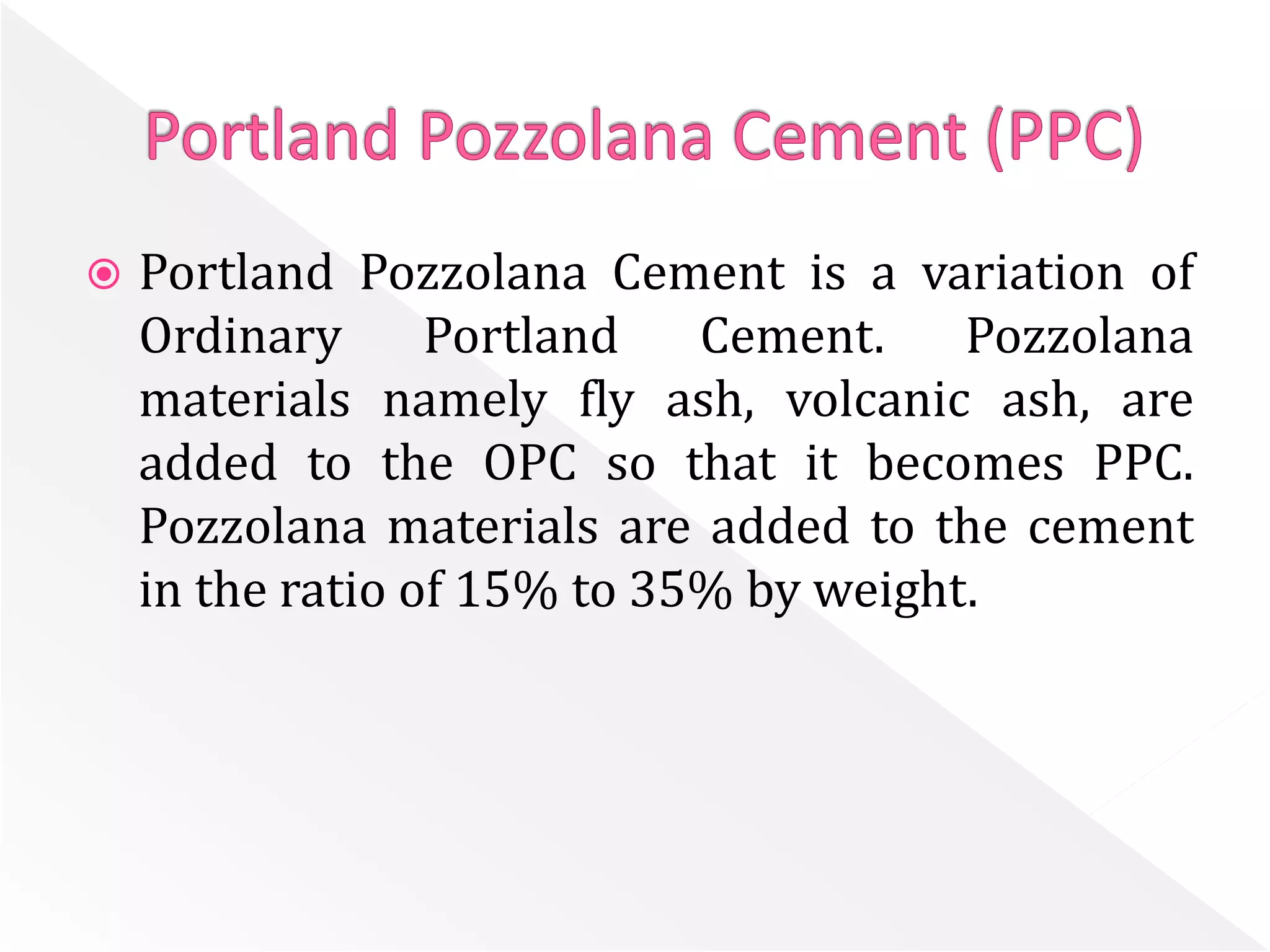 Cement and cement grades | PPTX