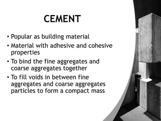 Cement and Concrete Design and Studies.pptx