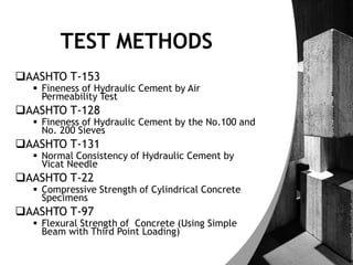 Cement and Concrete Design and Studies.pptx