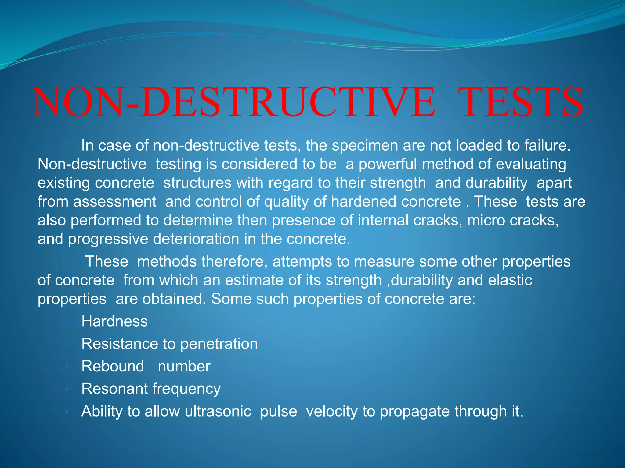 Cement And Concrete Destructive Tests Pptx