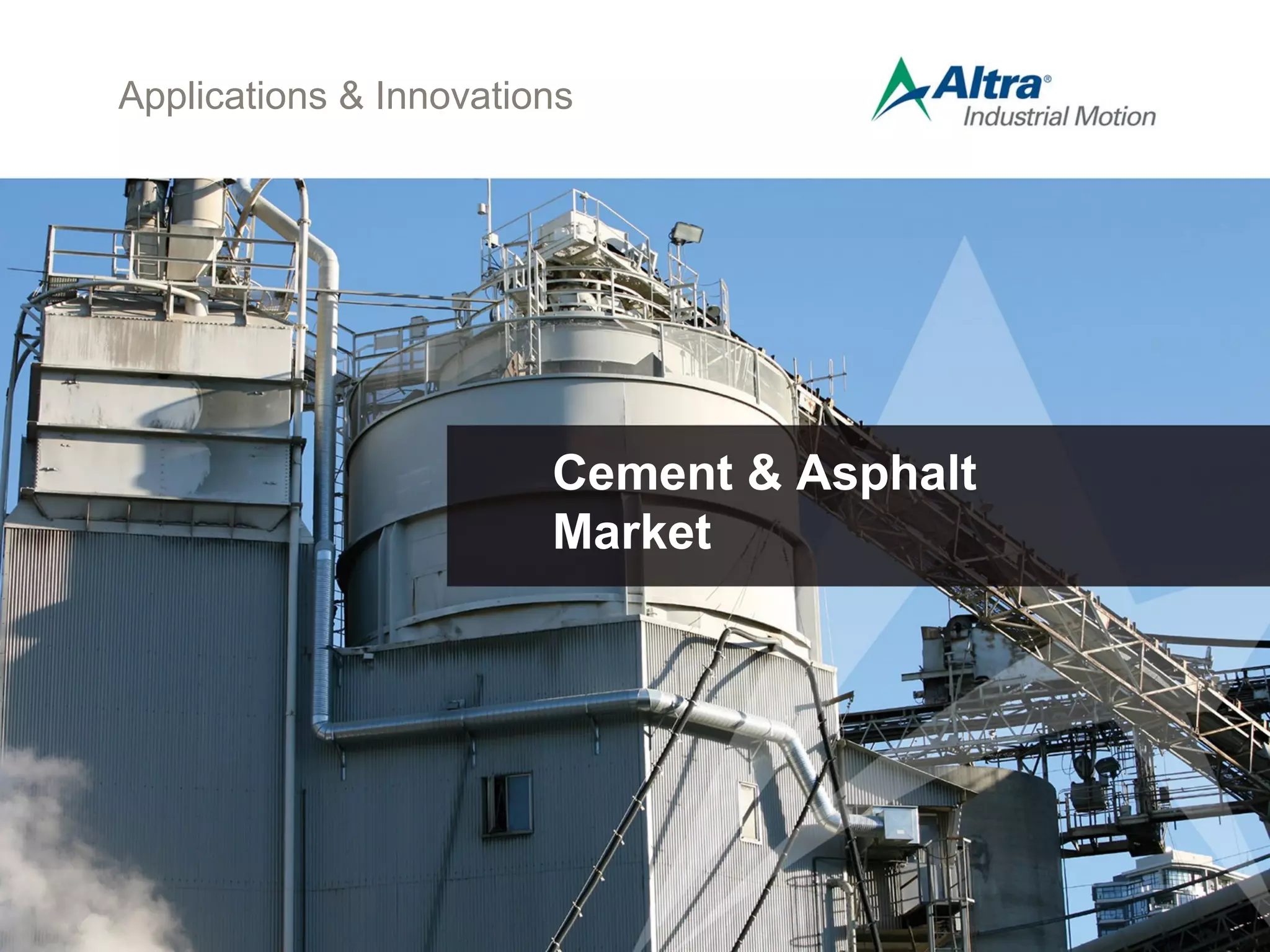 Cement & Asphalt Market Applications & Innovations | PPT