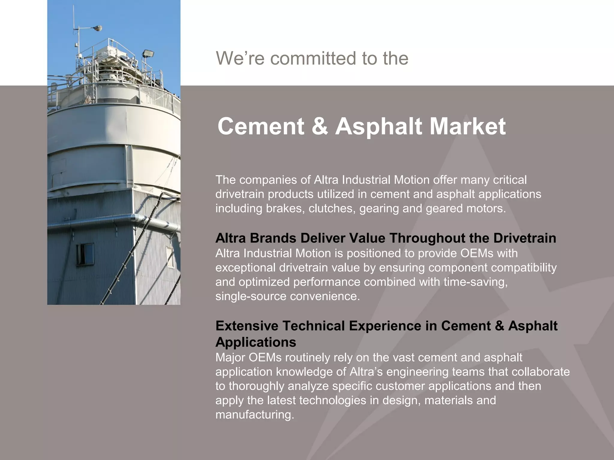 Cement & Asphalt Market Applications & Innovations | PPT