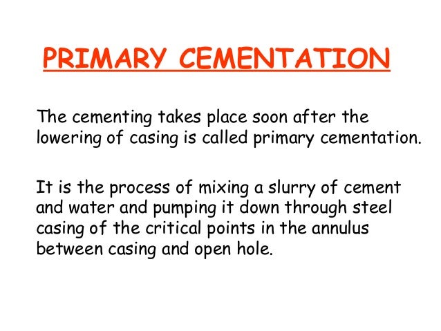 Cementation