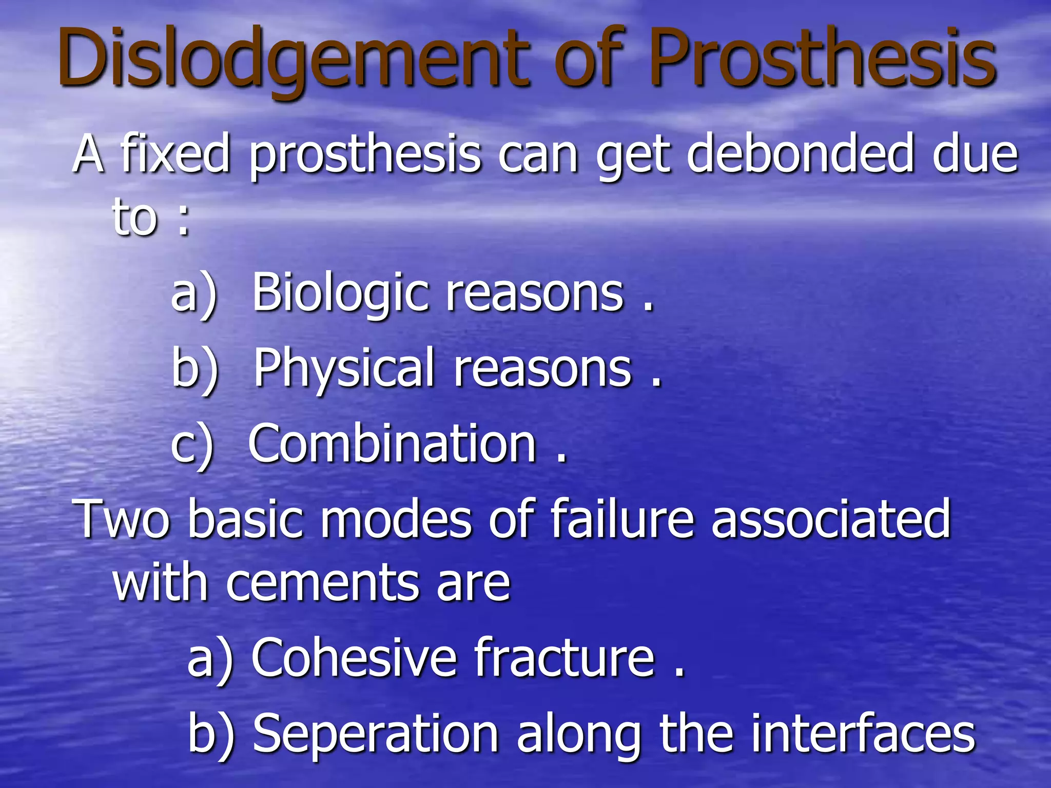 Cementation procedures in fpd | PPT