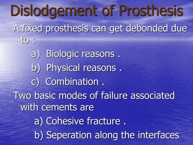 Cementation procedures in fpd | PPT | Dental Health | Diseases and ...