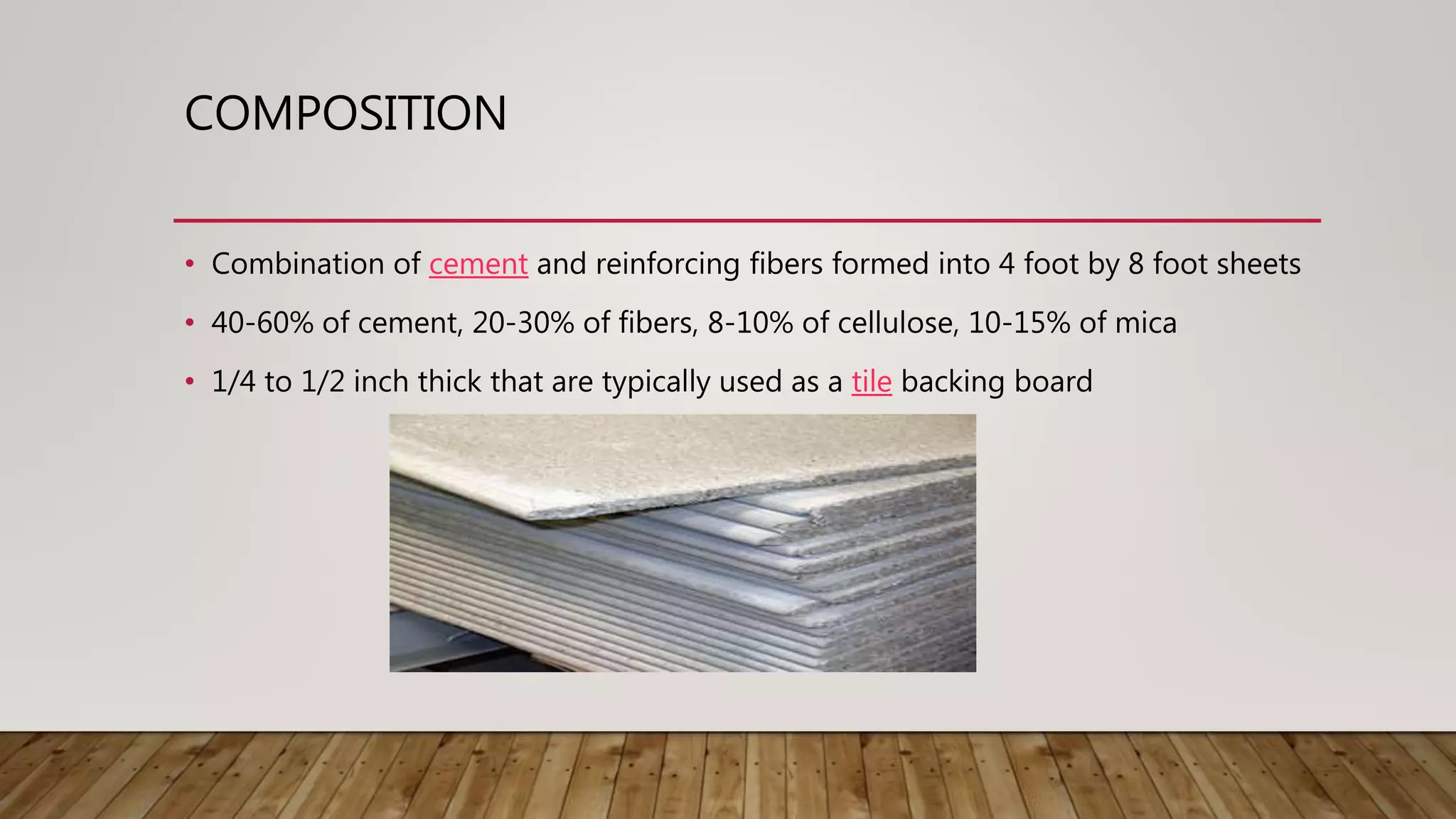 Cement Boards or Fiber Cement | PPTX