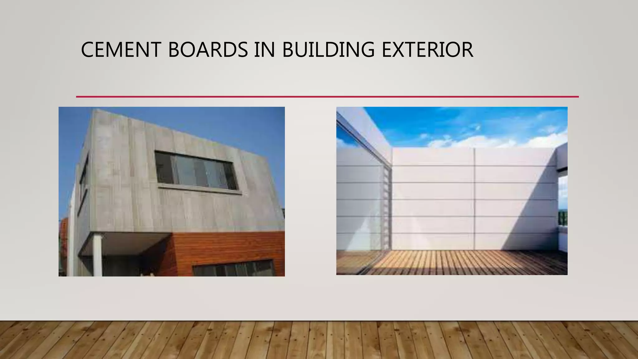 Cement Boards or Fiber Cement | PPTX