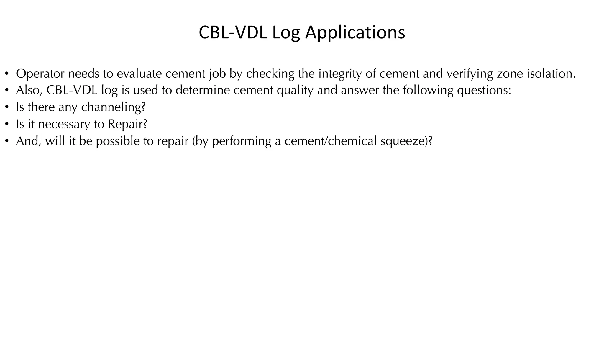 Cement Bond Cbl And Variabile Desnity Vdl Logs Pdf