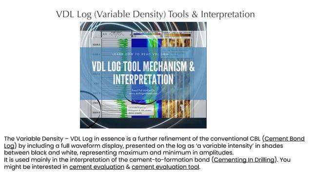 Cement Bond Cbl And Variabile Desnity Vdl Logs Pdf