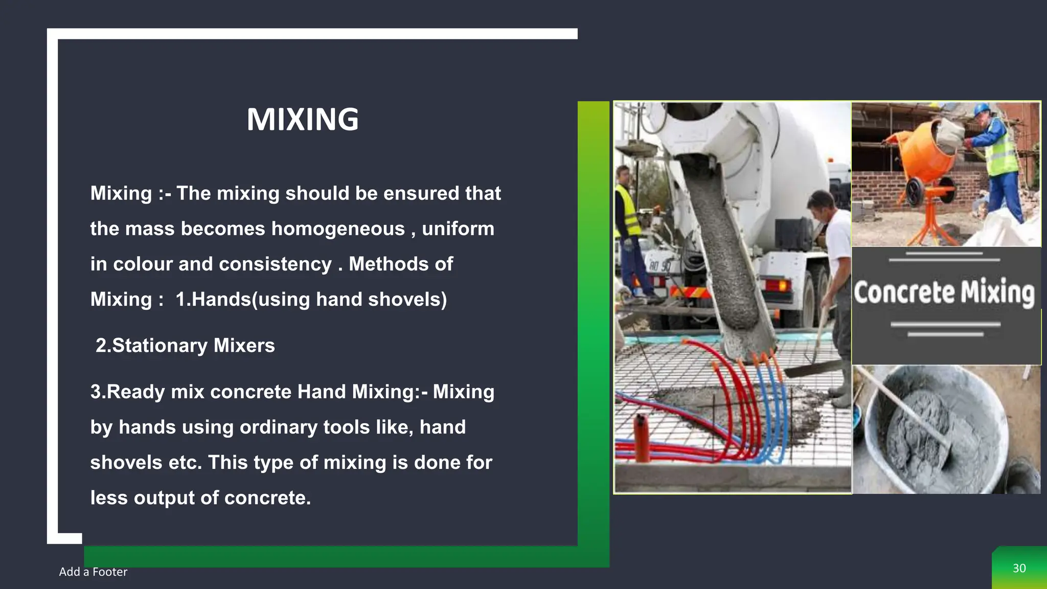 CEMENT CONCRETE (1) (1)construction and materials | PPT
