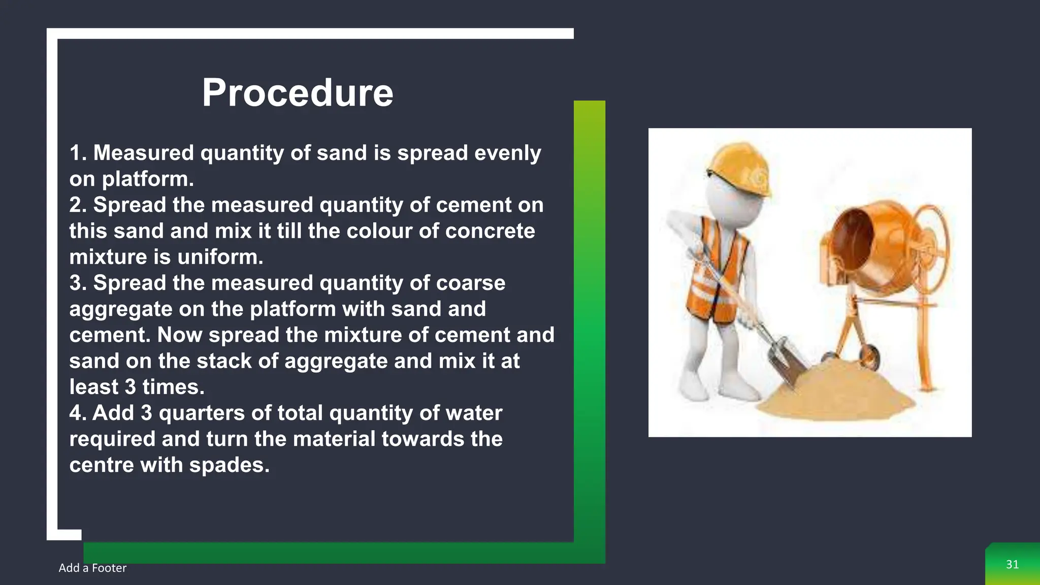 CEMENT CONCRETE (1) (1)construction and materials | PPT