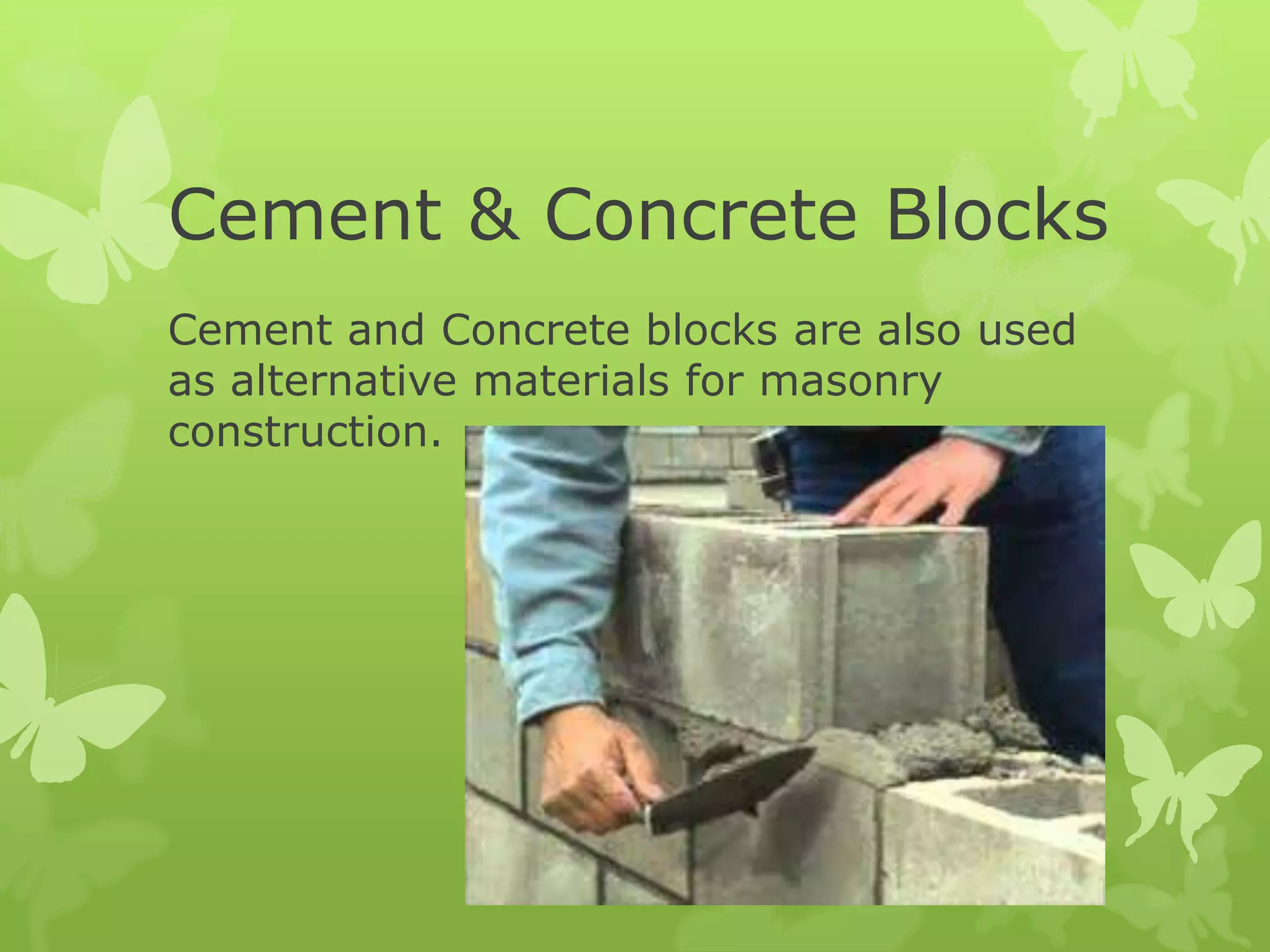 Cement & concrete blocks | PPT