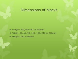 Cement & concrete blocks | PPTX