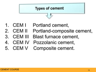 Cement course | PDF | Geology | Science