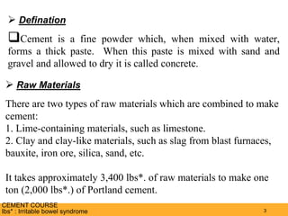 Cement course | PDF | Geology | Science