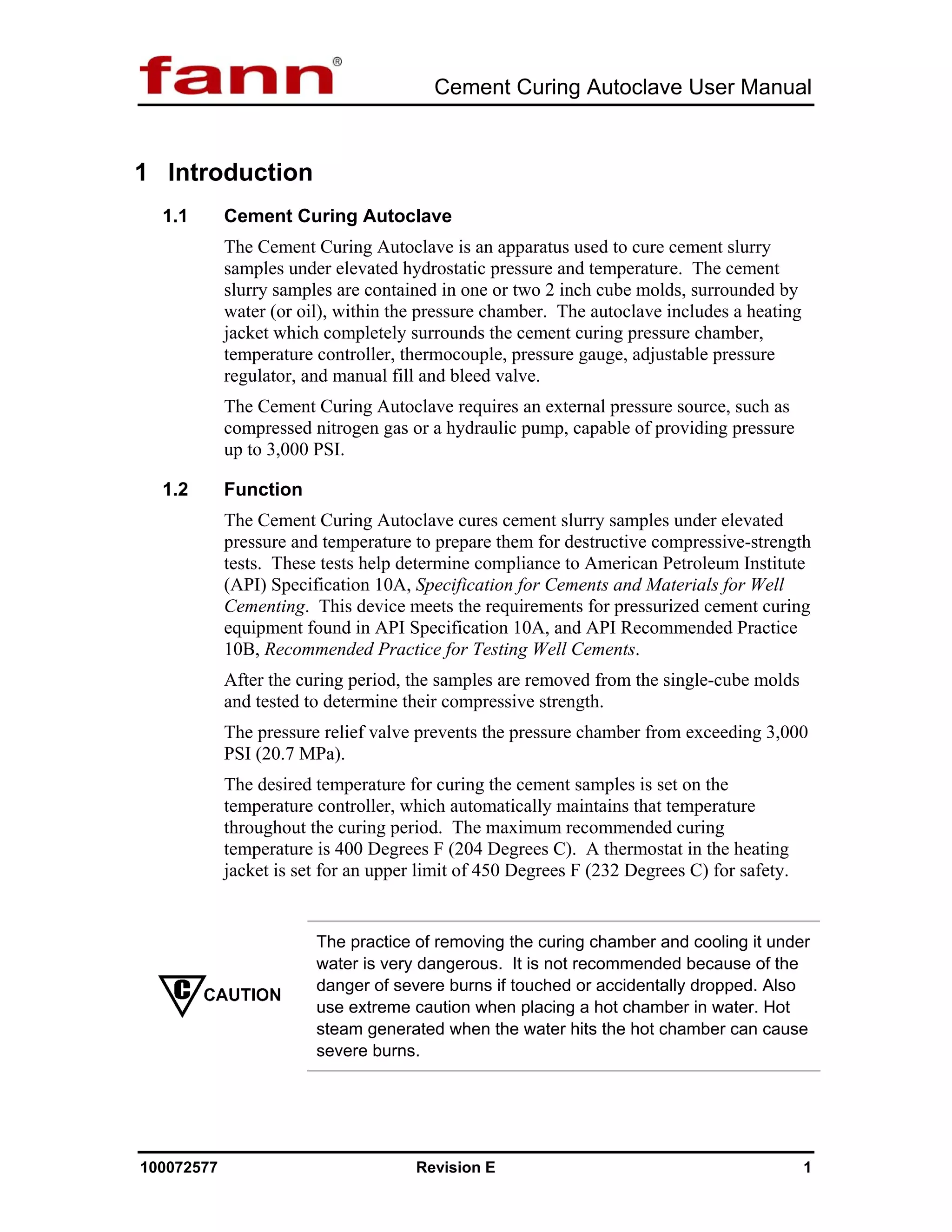 Cement curing autoclave | PDF