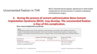 Cemented versus uncemented fixation in total hip replacement | PPTX