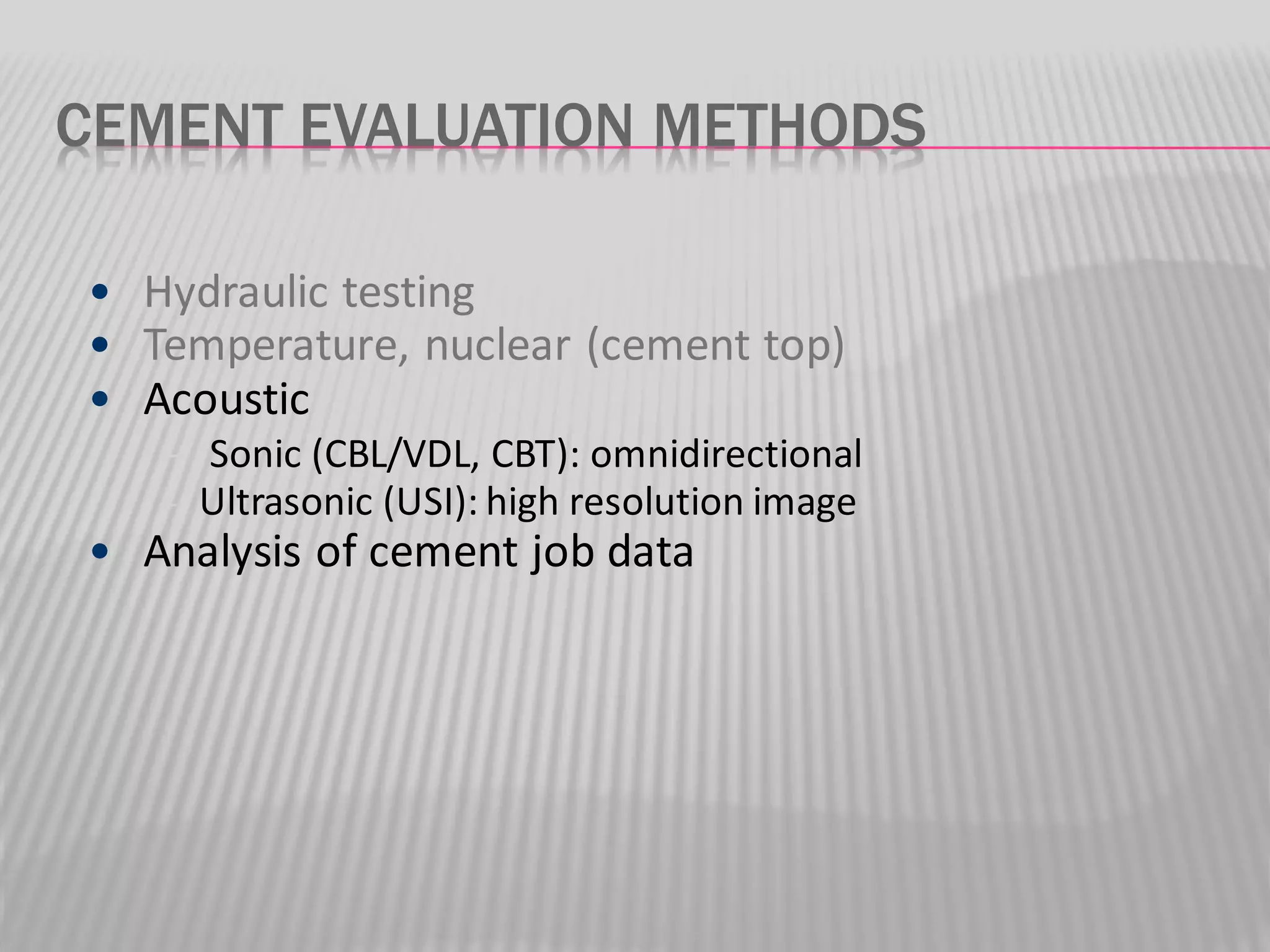 Cement Evaluation | PDF