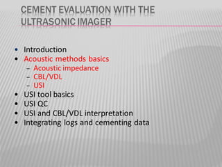 Cement Evaluation | PDF