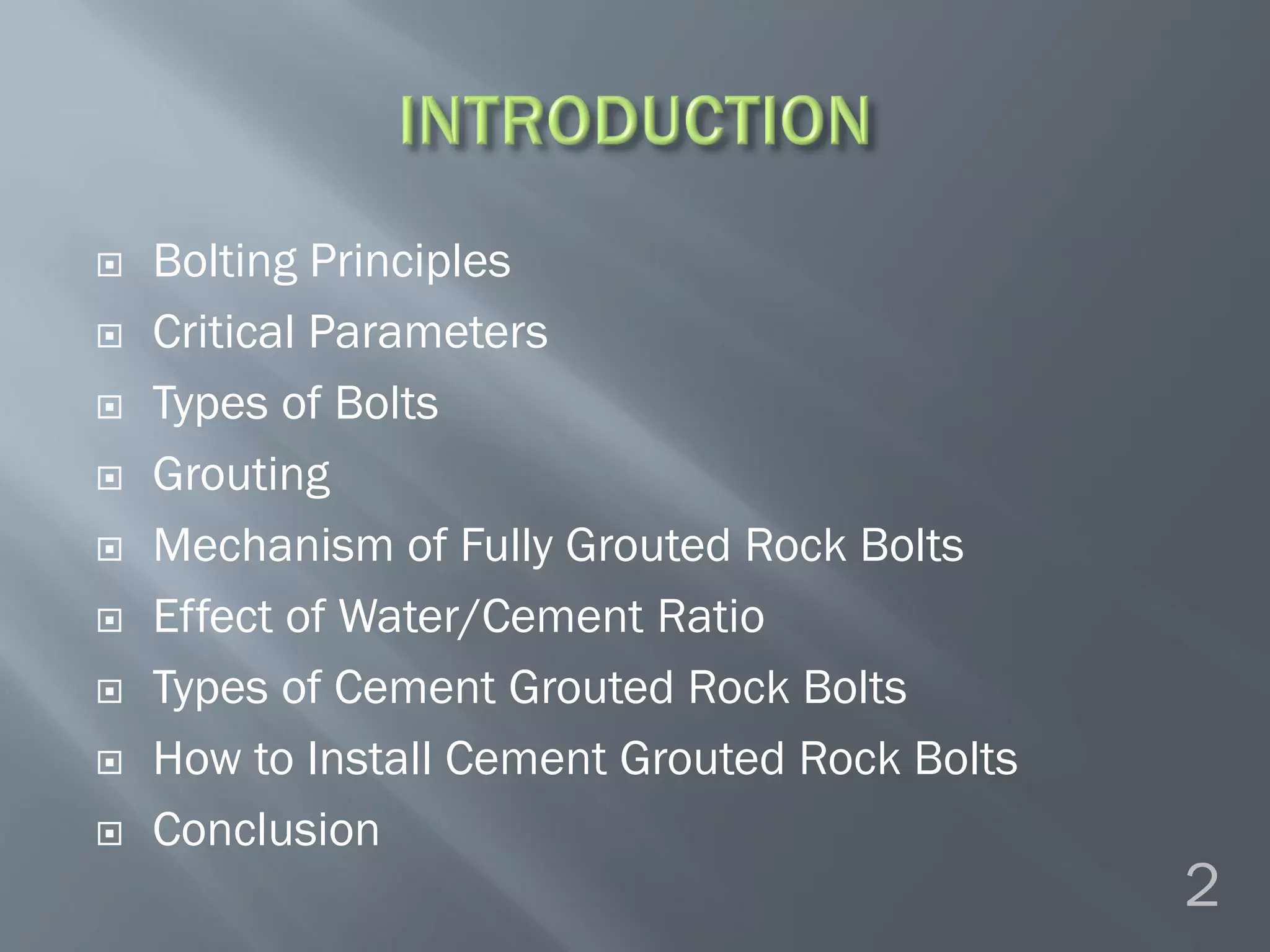 Cement grouted rock_bolts (1) | PDF