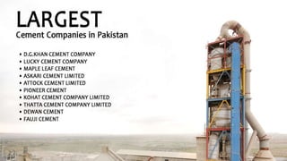 Cement industry Pakistan | PPTX
