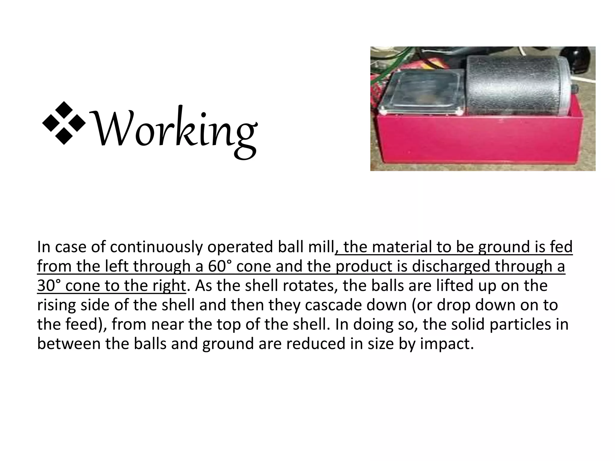 Cement industry : grinding process of ball mill | PPTX