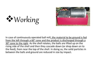Cement industry : grinding process of ball mill | PPTX