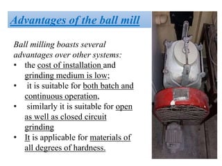 Cement industry : grinding process of ball mill | PPTX