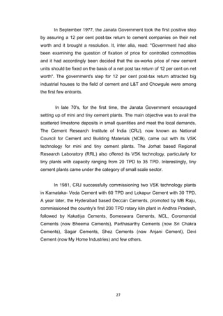 Cement industry analysis | PDF