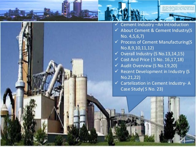 Cement Industry and Audit Presentation