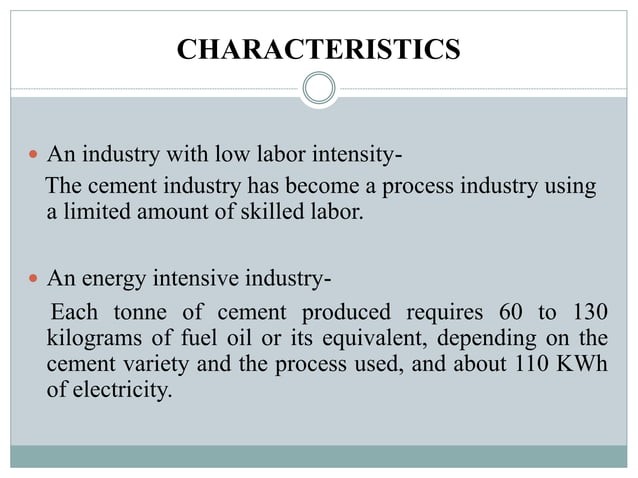 Cement industry | PPT