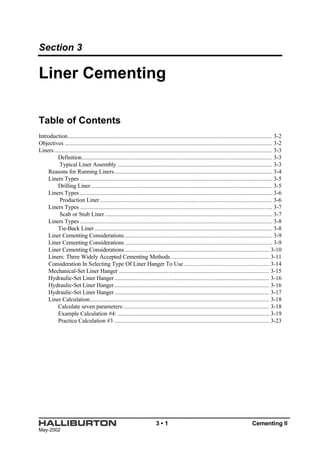Cementing ii section 3 | PDF